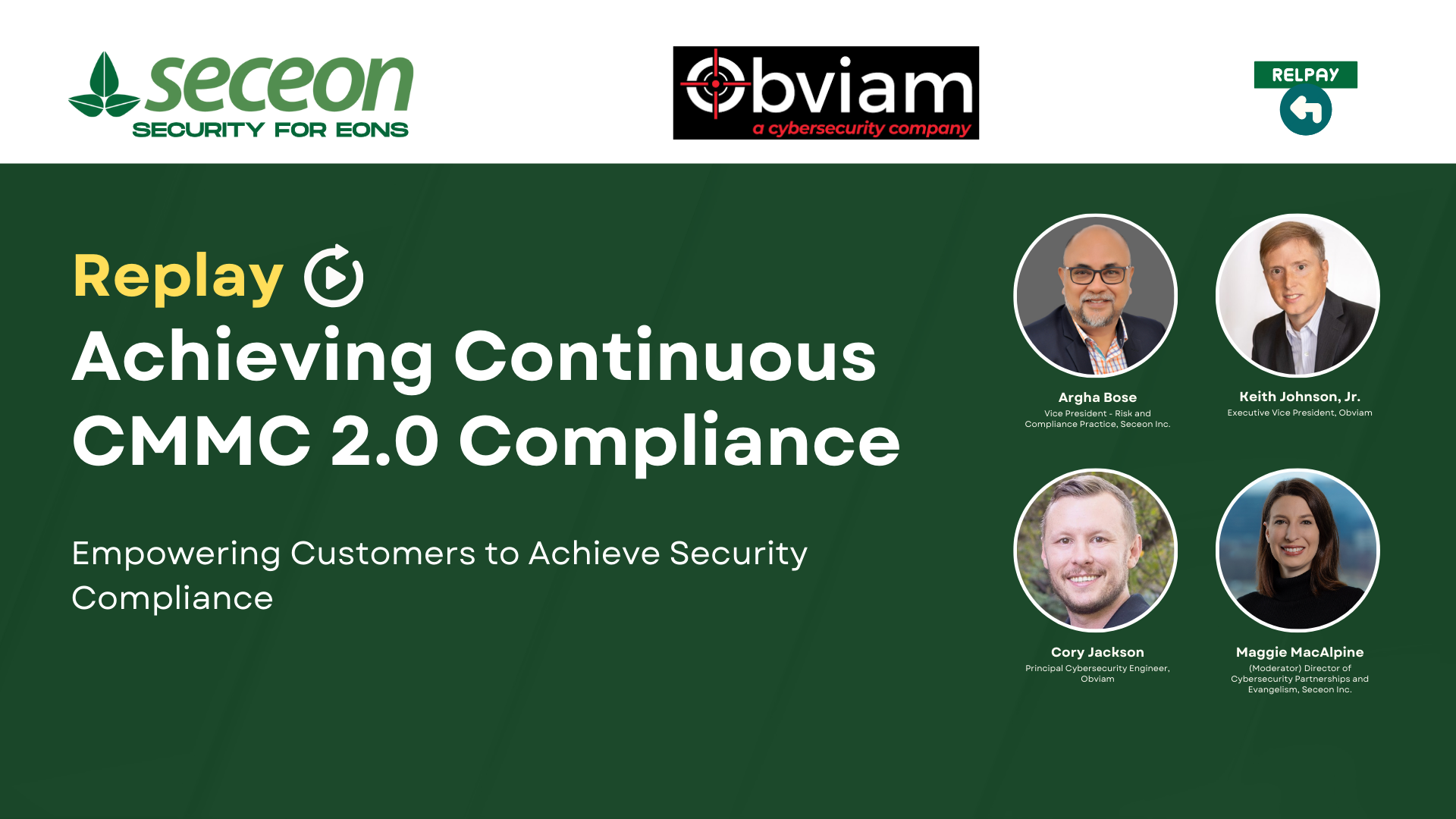Webinar Replay- Achieving Continuous CMMC 2- Compliance